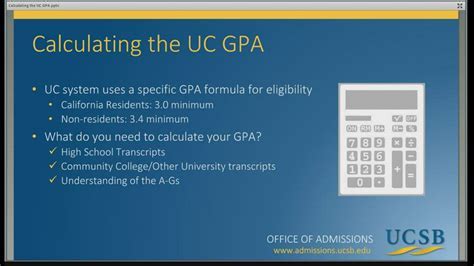 UC GPA Calculator Tool SKS Search