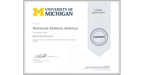 Mahmoud Abdelaty On Linkedin Python Coursera Datastructures