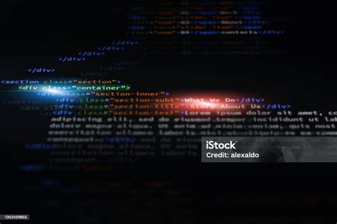 Html 언어 코딩 배경 Php 프로그래밍 언어에 대한 스톡 벡터 아트 및 기타 이미지 Php 프로그래밍 언어 Html 기원 Istock