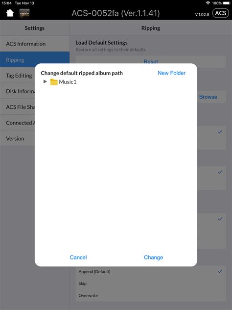 Acs Manual Setting Ripping Path Aurender