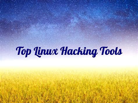 Top Linux Hacking Tools
