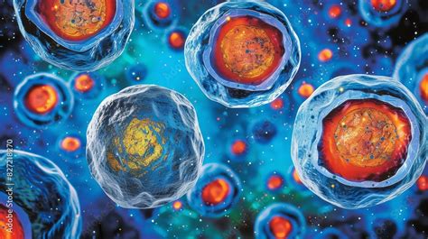 Cellular Processes Stem Cells Showing Their Potential To Differentiate Into Various Cell Types