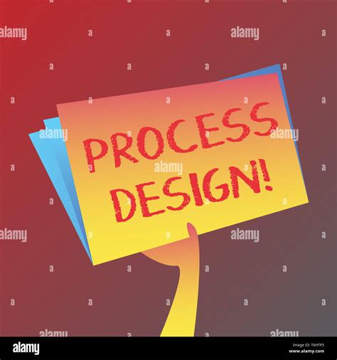 Conceptual Hand Writing Showing Process Design Concept Meaning Process Of Originating And