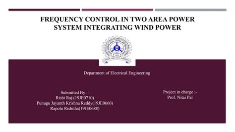frequency control in two area power system integrating ppt[1] pptx