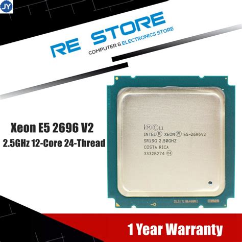 【พร้อมส่ง】intel Xeon E5 2696 V2 โปรเซสเซอร์ Cpu 2 5ghz 12 Core 24 เธรด 30 ม 115w Lga 2011 E5