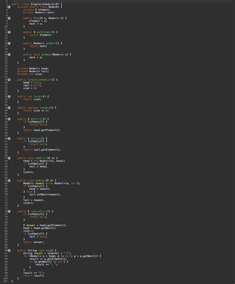 Solved The Implementation Of The Generic Singlylinkedlist
