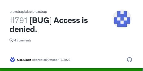 Bug Access Is Denied · Issue 791 · Bloxstraplabsbloxstrap · Github