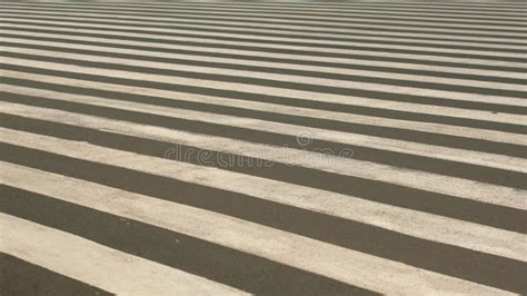 Geometric Pattern Of A Pedestrian Crosswalk Stock Footage Video Of