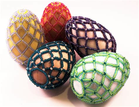 Easter Treasures Beaded Egg Pattern Beading Tutorial In Pdf