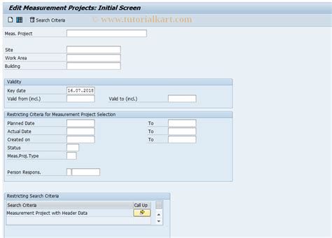 Cbihm2 Sap Tcode Ehs Edit Measurement Projects