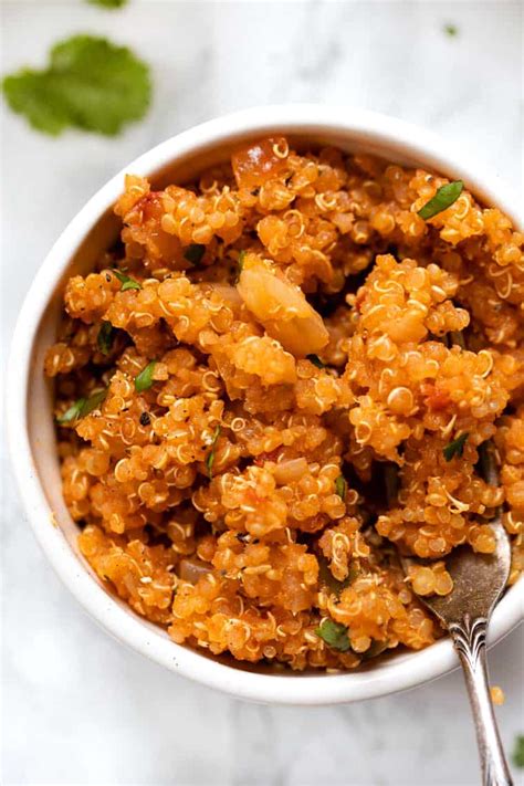 Easy Spanish Quinoa Receita 5 Ingredientes And Gf Tomas Rosprim