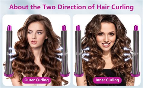 1 Pair 20mm078 Inch Long Hair Curling Barrels Attachments For Dyson Airwrap With 2