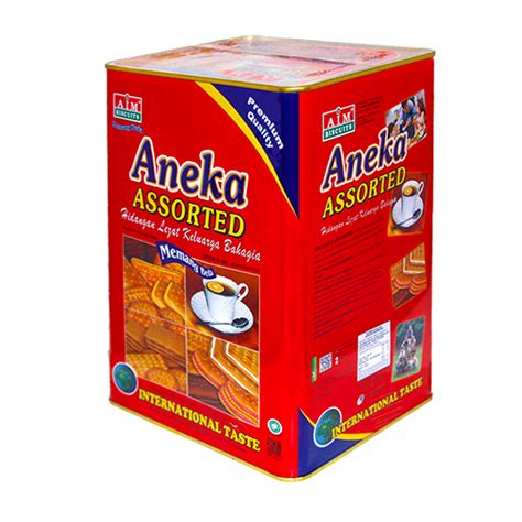 Aneka Assorted Tin 1000g Aim Biscuits Pabrik Biskuit Sidoarjo Jawa