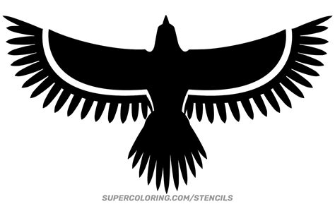 Eagle Stencil Free Printable Papercraft Templates