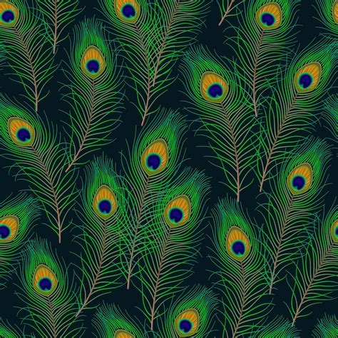 Peacock Feather Pattern Background Vectors And Illustrations For Free