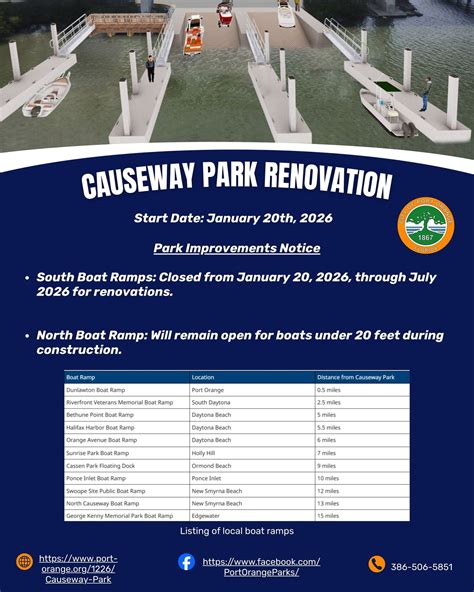 Port 🚧 Causeway Park Improvements Coming Soon 🚧 Beginning January 20