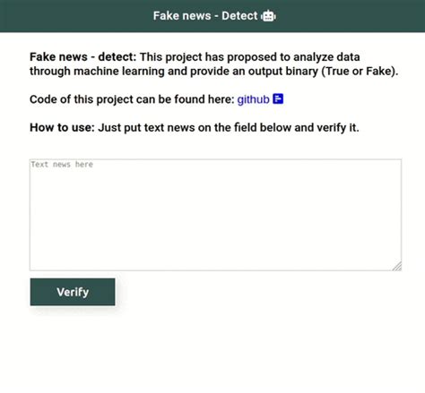GitHub Wesleykaoru Fake News Machine Learning Python Flask