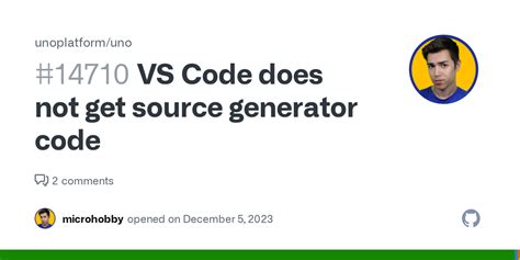 Vs Code Does Not Get Source Generator Code · Issue 14710 · Unoplatformuno · Github