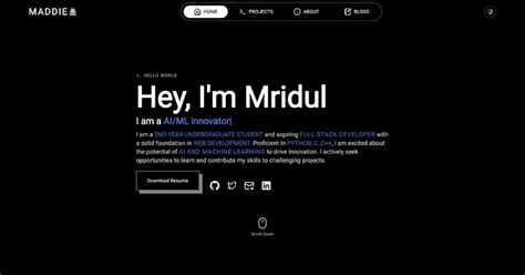 Webdevelopment Typescript React Nextjs Tailwindcss Portfolio