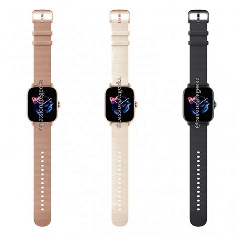 Умные часы Amazfit GTR 3, GTR 3 Pro и GTS 3 «позируют» на рендерах за 4 ...