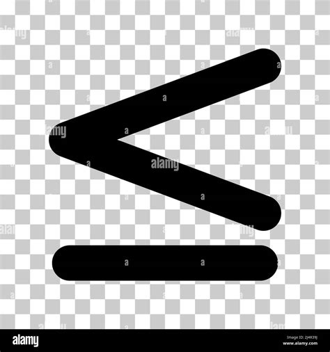 Less Than Or Equal To Mathematics Symbol Education Maths Icon Web Element Vector Illustration