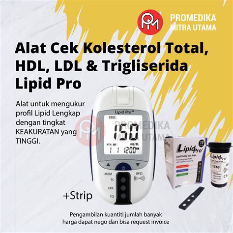 Alat Cek Kolesterol Total HDL LDL Trigliserida Lipid Pro Strip Lazada Indonesia