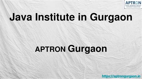 Ppt Java Institute In Gurgaon Powerpoint Presentation Free Download