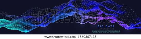 Abstract Analytical Background Wireframe Algorithm Analyze Stock Vector