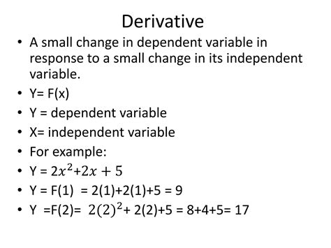 Rules Of Derivatives PPTX
