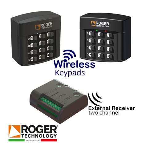 WirelessSecure Access Management With Dual Entry And Exit Four Channel Wireless Keypad And