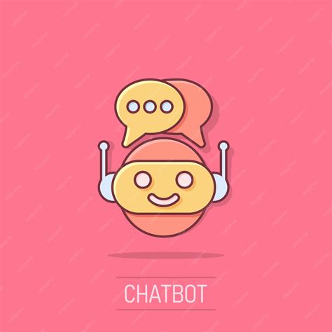 Premium Vector Cute Robot Chatbot Icon In Comic Style Bot Operator