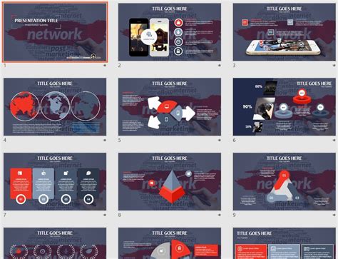 Network PowerPoint Template 40914