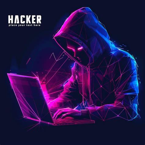Hacker Concept Template Design Background For Technology Premium Ai