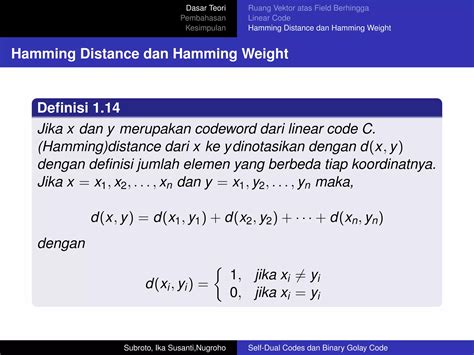 Self Dual Codes And Binary Golay Code Presentation Pdf