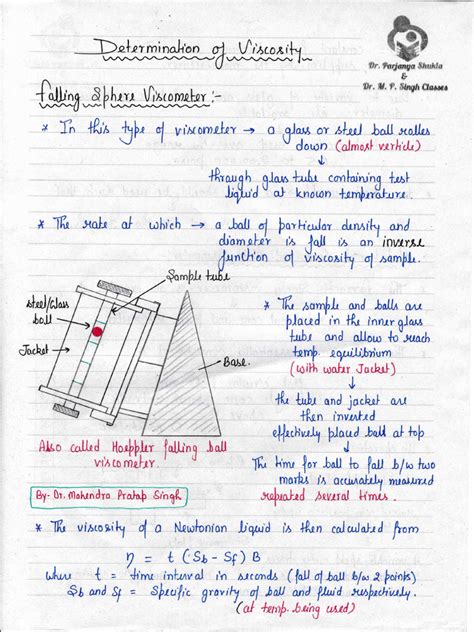 Determination Of Viscosity Part 2 Pdf