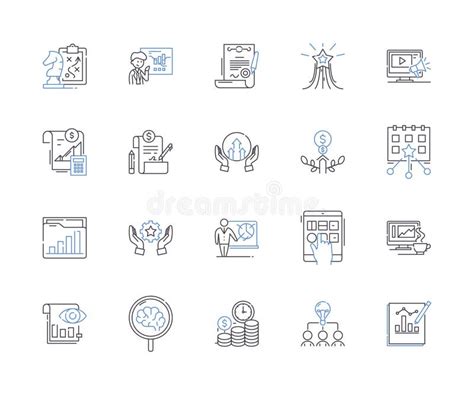 Entrepreneurship And Innovation Outline Icons Collection Entrepreneurship Innovation Startups