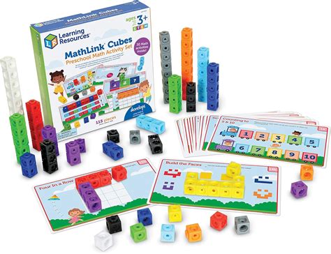 Mathlink Cubes Preschool Math Activity Set Wondersaurus