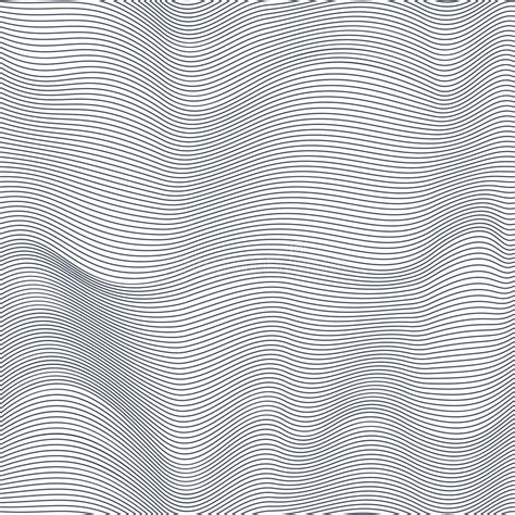 Seamless Lines Geometric Pattern With Optical Illusion Abstract Op Art Minimal Vector