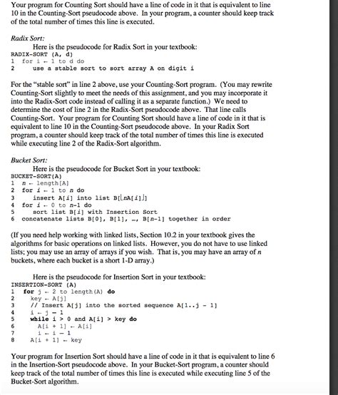 Solved Implement And Observe Behavior Of Three Sorts