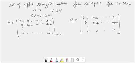 Solved A Square Matrix A Is Called Upper Triangular If All Entries