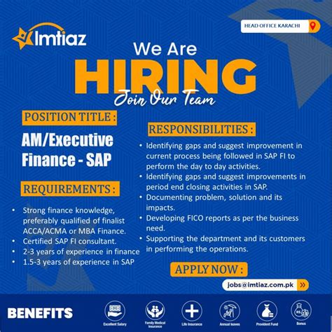 imtiaz on linkedin imtiaz is hiring for the position of am executive