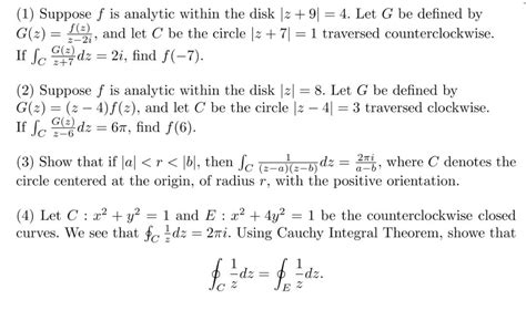 Solved Suppose F Is Analytic Within The Disk Z Chegg