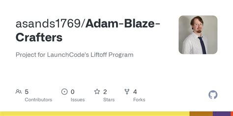 Github Asands Adam Blaze Crafters Project For Launchcode S