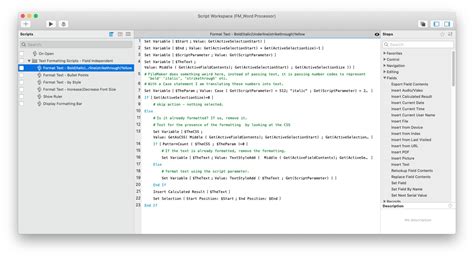 Word Processing Functions In Filemaker Using Buttons And