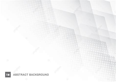 Abstract Technology Hexagons Overlapping With Halftone Effect On White Background Graphic