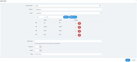 Form And Answer Custom Field Type Dropdown LeadsHook Knowledge Base