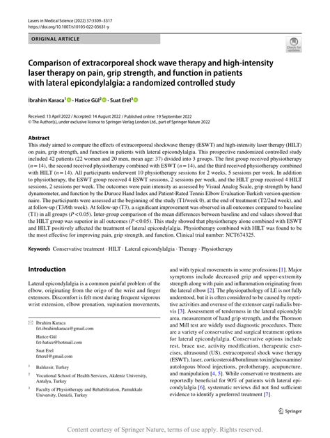 Comparison Of Extracorporeal Shock Wave Therapy And High Intensity