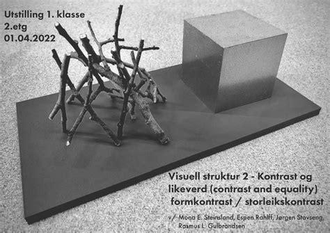Exhibition Visual Structure Contrast And Equality 1st Year Bergen School Of Architecture