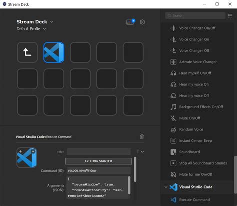 execute command help to fill arguments json for ssh connection