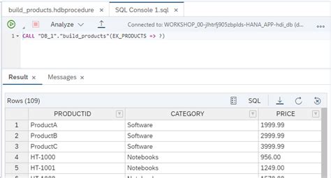 Using Table Variable Operators Sap Tutorials